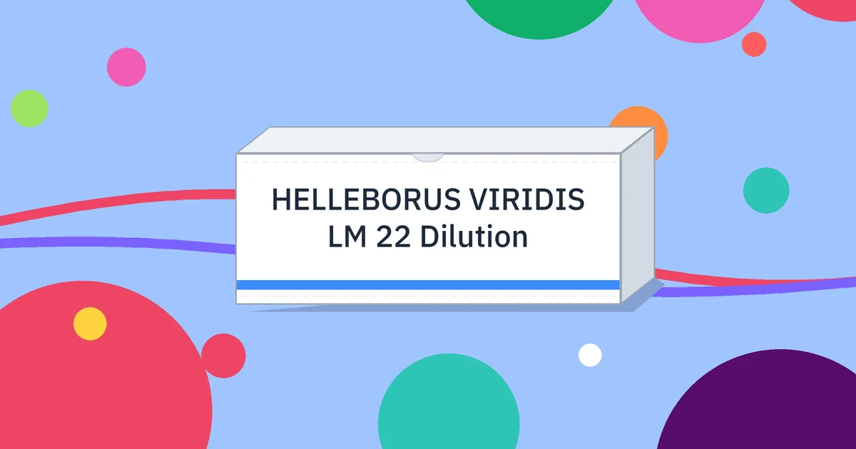 Symbolbild: Packung mit der Aufschrift HELLEBORUS VIRIDIS LM 22 Dilution (PZN 12886730) – Verfügbarkeit und Bezug in Apotheken in Frankfurt am Main