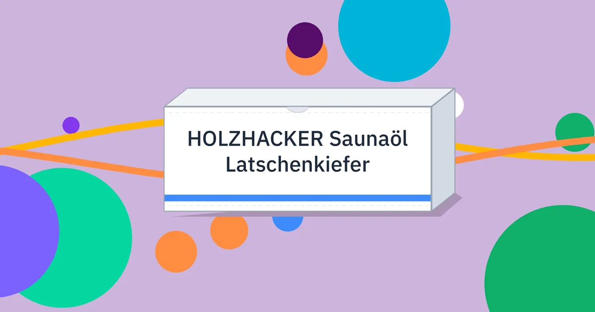 Symbolbild: Packung mit der Aufschrift HOLZHACKER Saunaöl Latschenkiefer (PZN 20893000) – Verfügbarkeit und Bezug in Apotheken in Frankfurt am Main