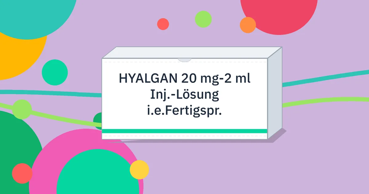 Symbolbild: Packung mit der Aufschrift HYALGAN 20 mg-2 ml Inj.-Lösung i.e.Fertigspr. (PZN 18137952) – Verfügbarkeit und Bezug in Apotheken in Frankfurt am Main