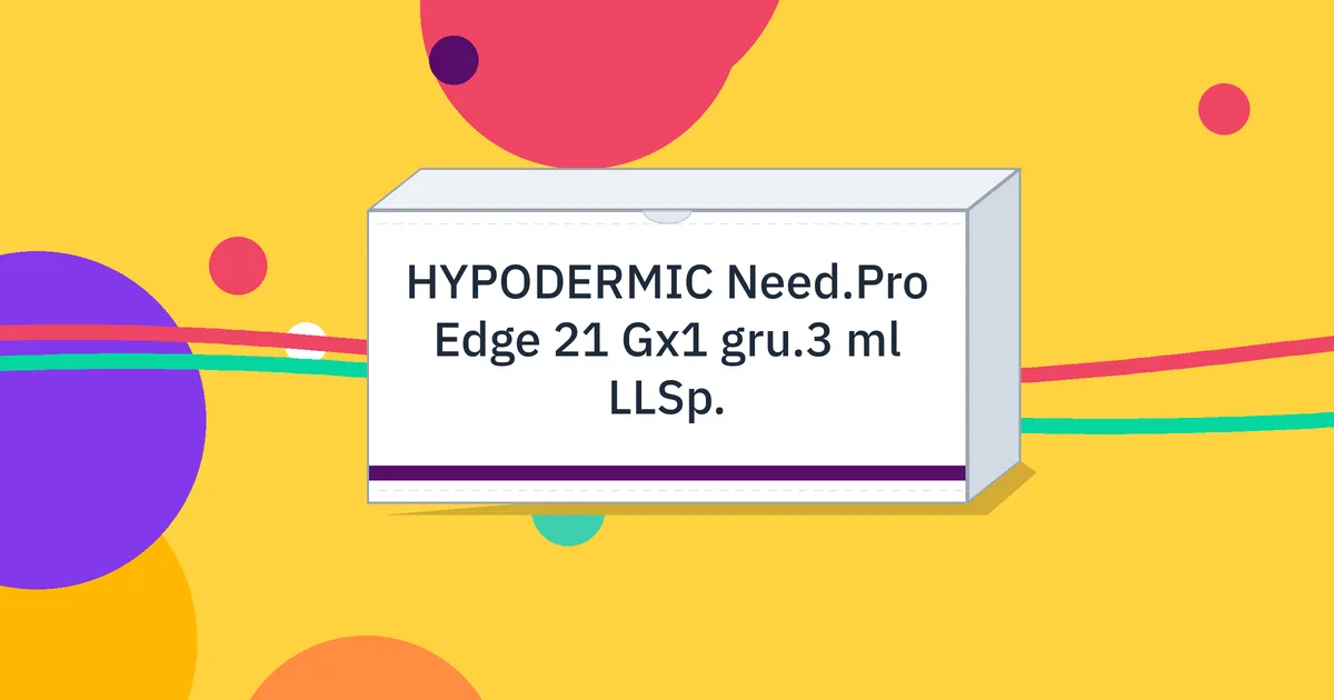 Symbolbild: Packung mit der Aufschrift HYPODERMIC Need.Pro Edge 21 Gx1 gru.3 ml LLSp. (PZN 00903481) – Verfügbarkeit und Bezug in Apotheken in Frankfurt am Main