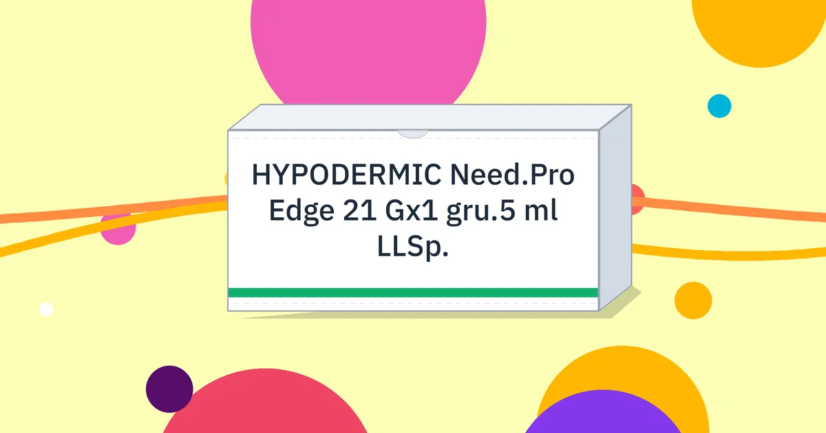Symbolbild: Packung mit der Aufschrift HYPODERMIC Need.Pro Edge 21 Gx1 gru.5 ml LLSp. (PZN 09104882) – Verfügbarkeit und Bezug in Apotheken in Frankfurt am Main