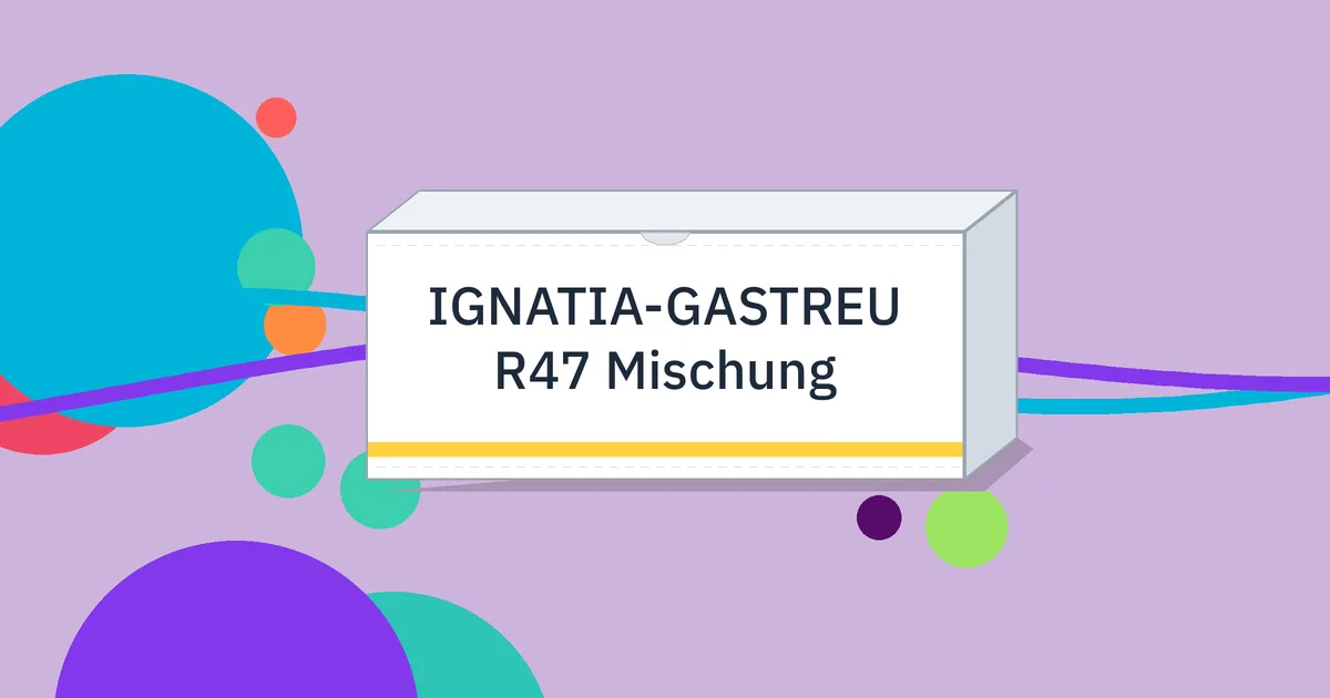 Symbolbild: Packung mit der Aufschrift IGNATIA-GASTREU R47 Mischung (PZN 04163294) – Verfügbarkeit und Bezug in Apotheken in Frankfurt am Main