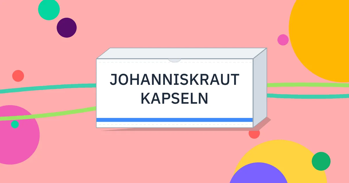 Symbolbild: Packung mit der Aufschrift JOHANNISKRAUT KAPSELN (PZN 10134552) – Verfügbarkeit und Bezug in Apotheken in Frankfurt am Main