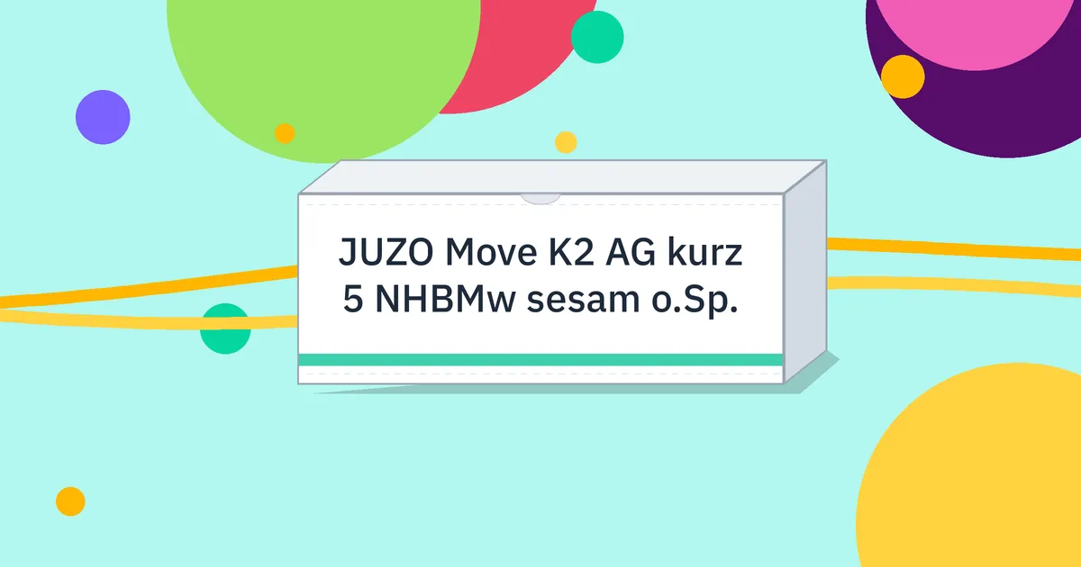 Symbolbild: Packung mit der Aufschrift JUZO Move K2 AG kurz 5 NHBMw sesam o.Sp. (PZN 18529540) – Verfügbarkeit und Bezug in Apotheken in Frankfurt am Main
