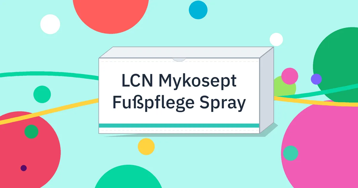 Symbolbild: Packung mit der Aufschrift LCN Mykosept Fußpflege Spray (PZN 19132388) – Verfügbarkeit und Bezug in Apotheken in Frankfurt am Main