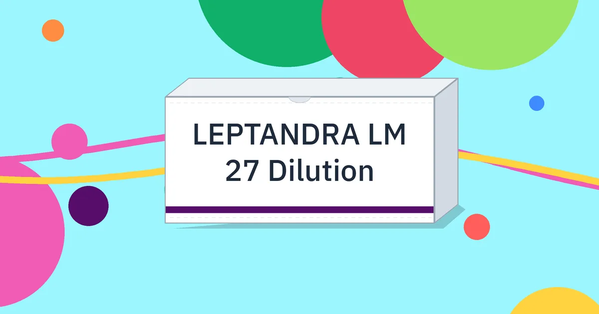 Symbolbild: Packung mit der Aufschrift LEPTANDRA LM 27 Dilution (PZN 13527022) – Verfügbarkeit und Bezug in Apotheken in Frankfurt am Main
