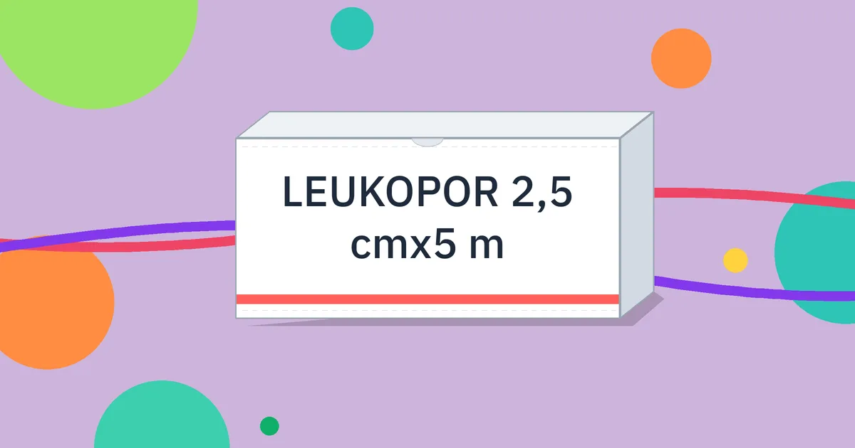 Symbolbild: Packung mit der Aufschrift LEUKOPOR 2,5 cmx5 m (PZN 18219064) – Verfügbarkeit und Bezug in Apotheken in Frankfurt am Main