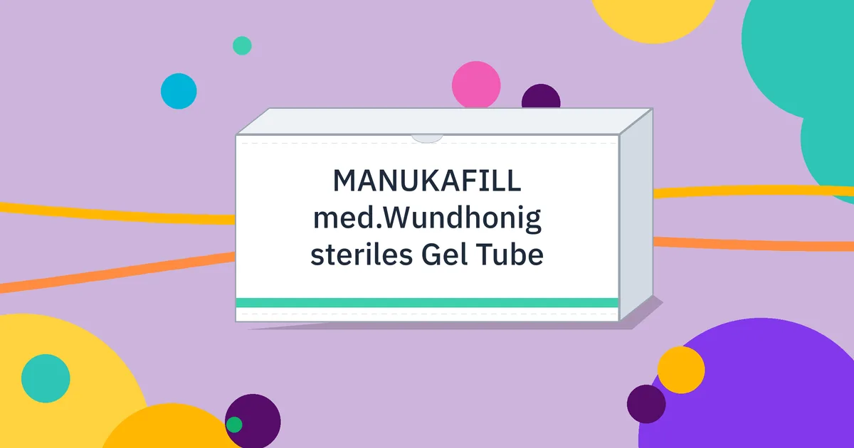 Symbolbild: Packung mit der Aufschrift MANUKAFILL med.Wundhonig steriles Gel Tube (PZN 10224858) – Verfügbarkeit und Bezug in Apotheken in Frankfurt am Main