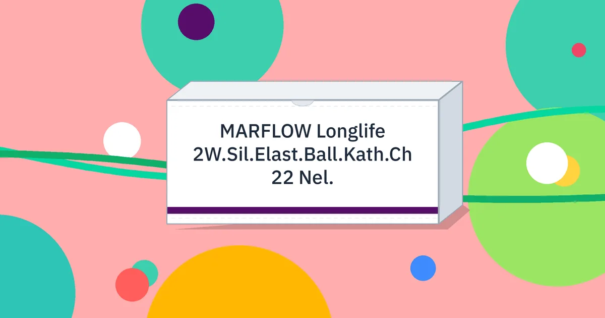 Symbolbild: Packung mit der Aufschrift MARFLOW Longlife 2W.Sil.Elast.Ball.Kath.Ch 22 Nel. (PZN 16531662) – Verfügbarkeit und Bezug in Apotheken in Frankfurt am Main