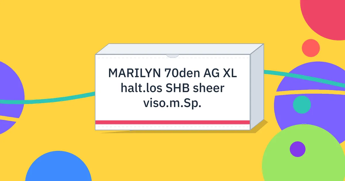Symbolbild: Packung mit der Aufschrift MARILYN 70den AG XL halt.los SHB sheer viso.m.Sp. (PZN 16187532) – Verfügbarkeit und Bezug in Apotheken in Frankfurt am Main
