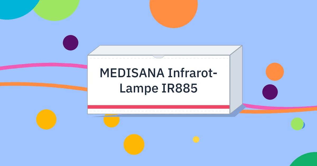 Symbolbild: Packung mit der Aufschrift MEDISANA Infrarot-Lampe IR885 (PZN 10951469) – Verfügbarkeit und Bezug in Apotheken in Frankfurt am Main