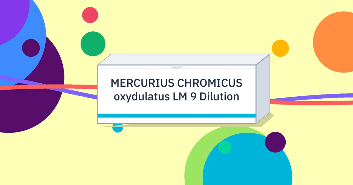 Symbolbild: Packung mit der Aufschrift MERCURIUS CHROMICUS oxydulatus LM 9 Dilution (PZN 12949459) – Verfügbarkeit und Bezug in Apotheken in Frankfurt am Main