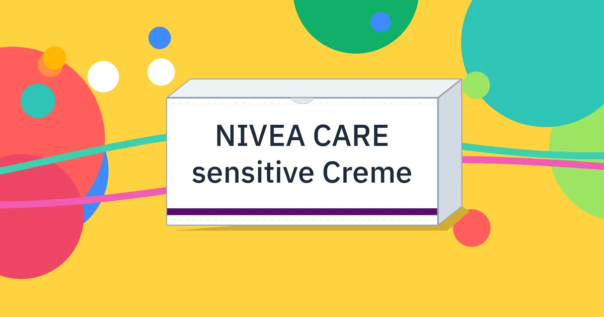 Symbolbild: Packung mit der Aufschrift NIVEA CARE sensitive Creme (PZN 13590339) – Verfügbarkeit und Bezug in Apotheken in Frankfurt am Main