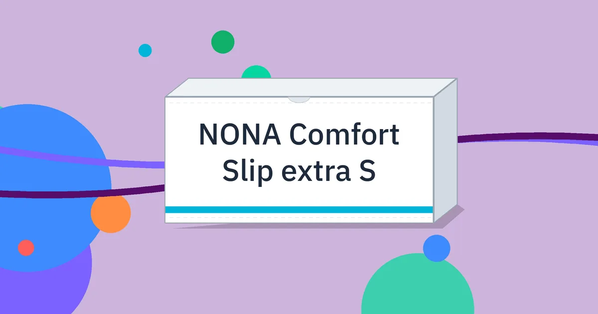 Symbolbild: Packung mit der Aufschrift NONA Comfort Slip extra S (PZN 12538383) – Verfügbarkeit und Bezug in Apotheken in Frankfurt am Main