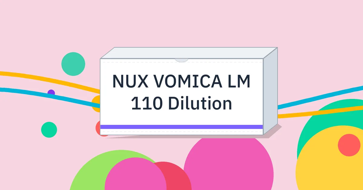 Symbolbild: Packung mit der Aufschrift NUX VOMICA LM 110 Dilution (PZN 12970637) – Verfügbarkeit und Bezug in Apotheken in Frankfurt am Main