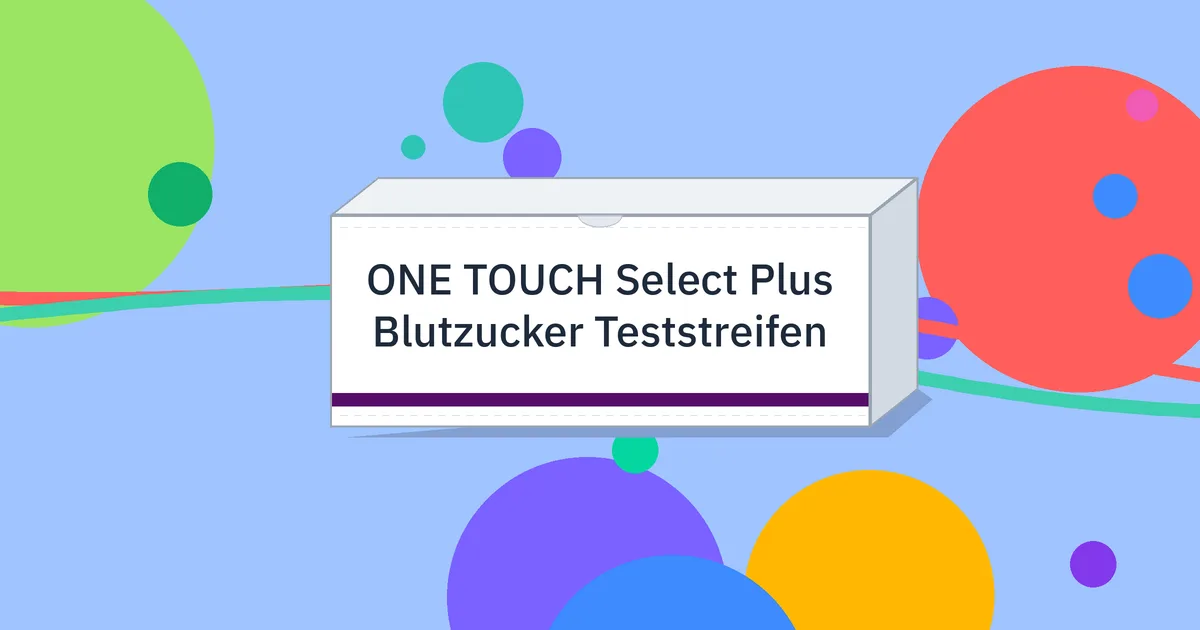 Symbolbild: Packung mit der Aufschrift ONE TOUCH Select Plus Blutzucker Teststreifen (PZN 11538748) – Verfügbarkeit und Bezug in Apotheken in Frankfurt am Main