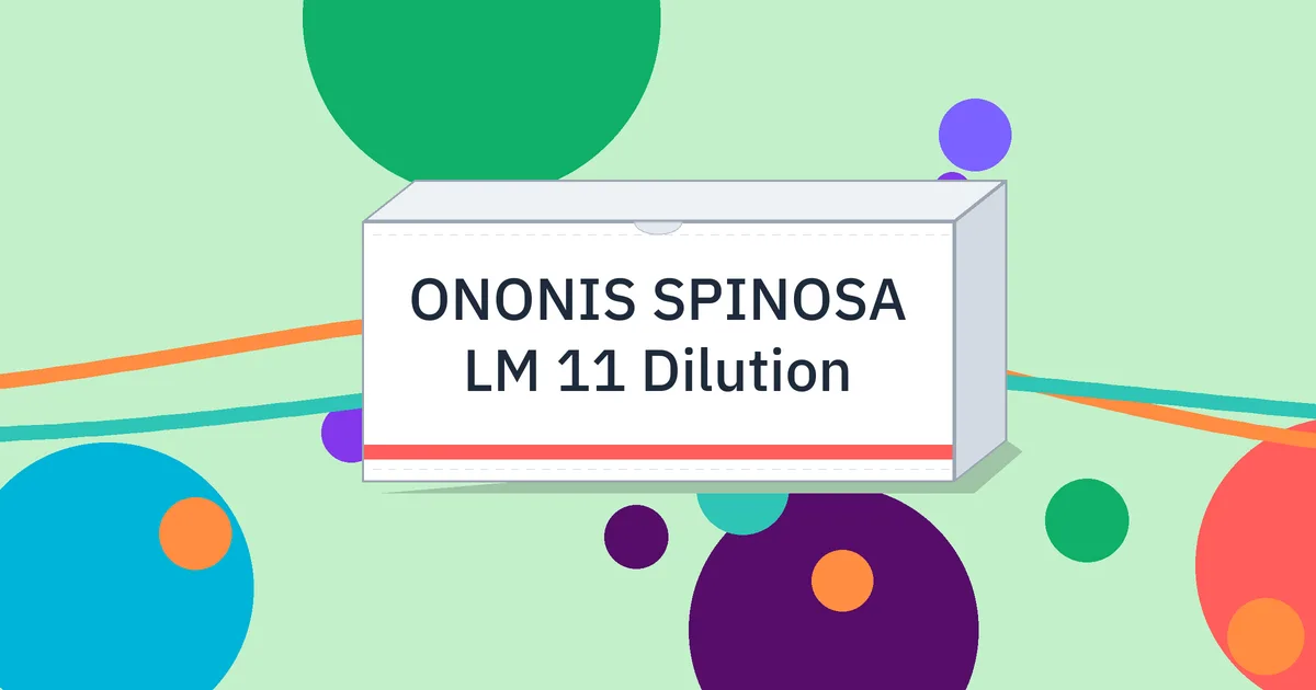 Symbolbild: Packung mit der Aufschrift ONONIS SPINOSA LM 11 Dilution (PZN 13625670) – Verfügbarkeit und Bezug in Apotheken in Frankfurt am Main