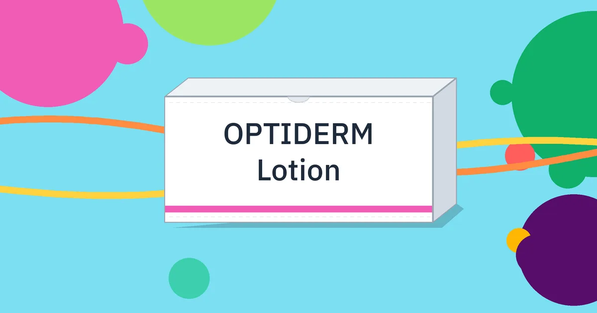 Symbolbild: Packung mit der Aufschrift OPTIDERM Lotion (PZN 03103249) – Verfügbarkeit und Bezug in Apotheken in Frankfurt am Main
