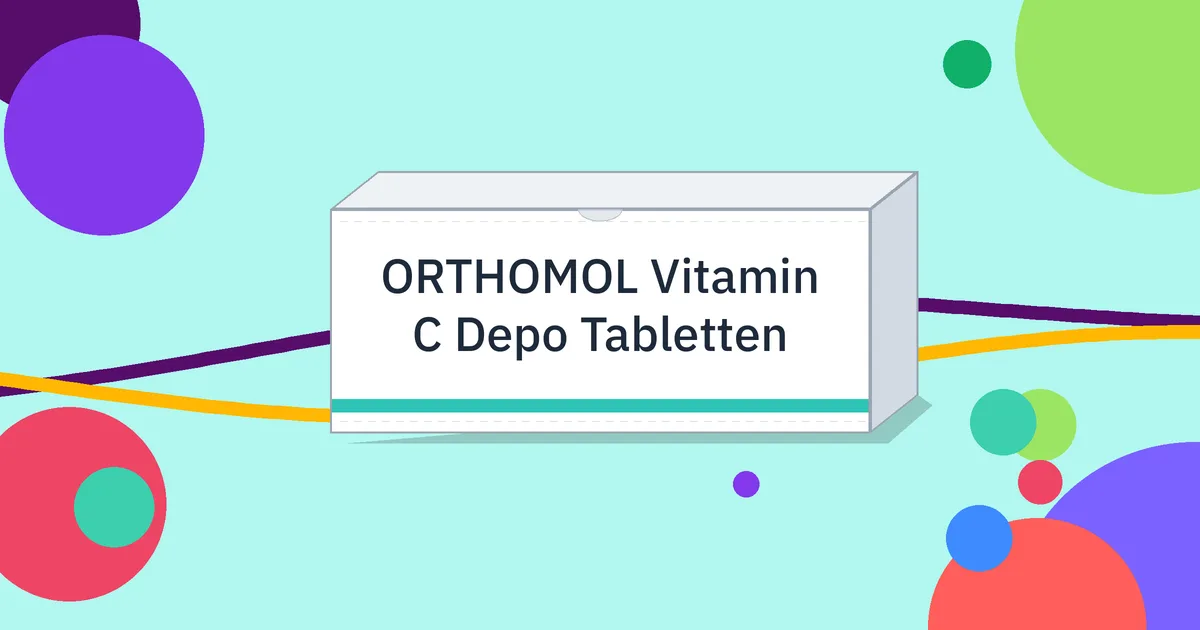 Symbolbild: Packung mit der Aufschrift ORTHOMOL Vitamin C Depo Tabletten (PZN 01247300) – Verfügbarkeit und Bezug in Apotheken in Frankfurt am Main