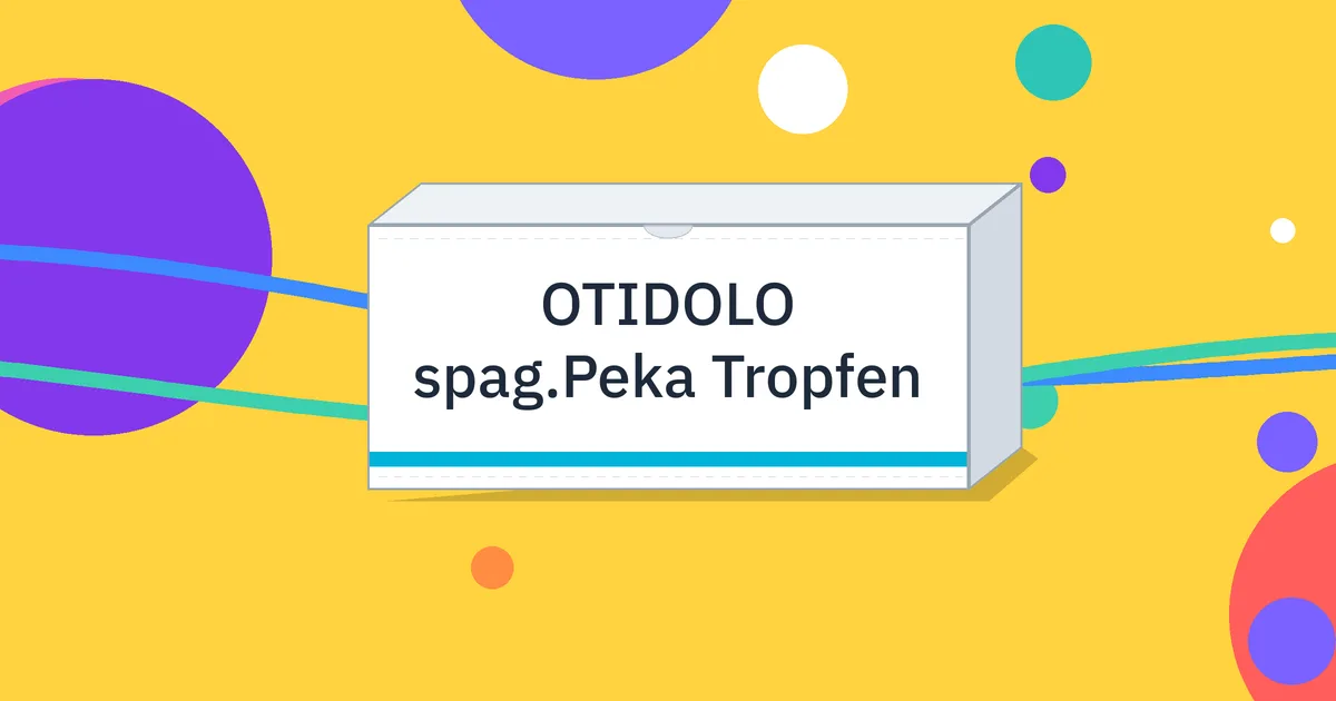 Symbolbild: Packung mit der Aufschrift OTIDOLO spag.Peka Tropfen (PZN 09931579) – Verfügbarkeit und Bezug in Apotheken in Frankfurt am Main