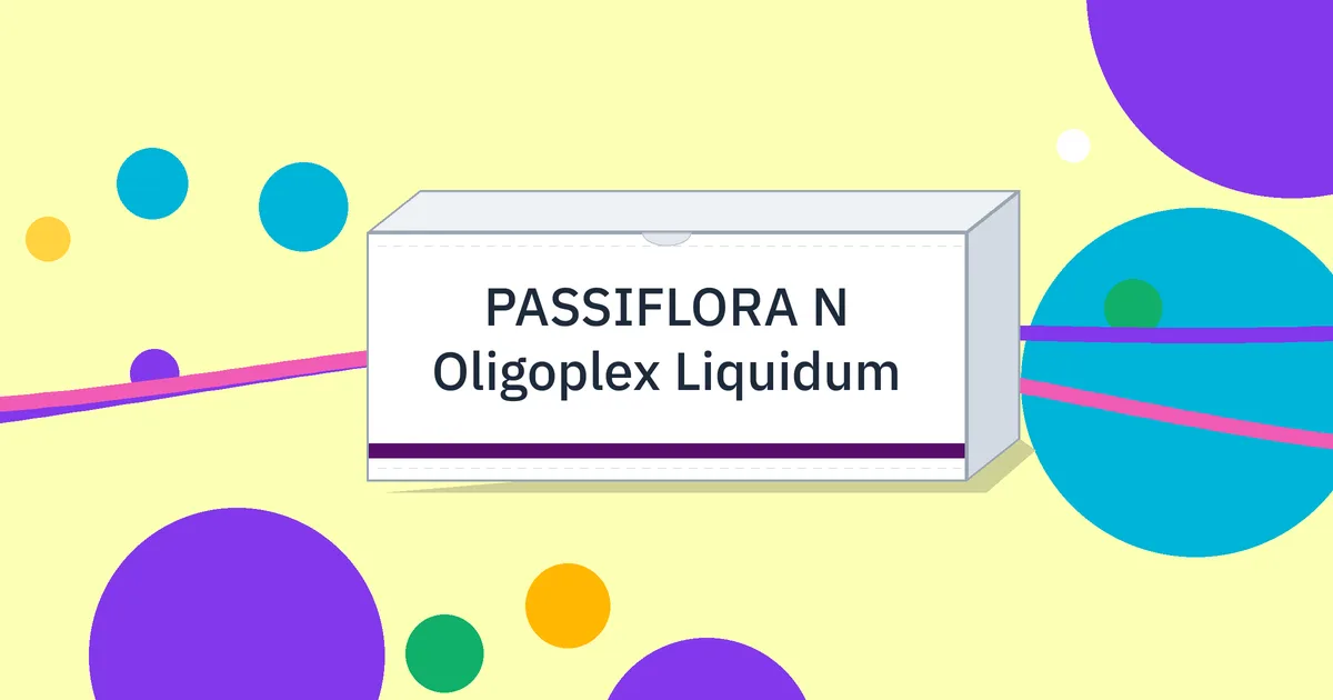 Symbolbild: Packung mit der Aufschrift PASSIFLORA N Oligoplex Liquidum (PZN 03709874) – Verfügbarkeit und Bezug in Apotheken in Frankfurt am Main