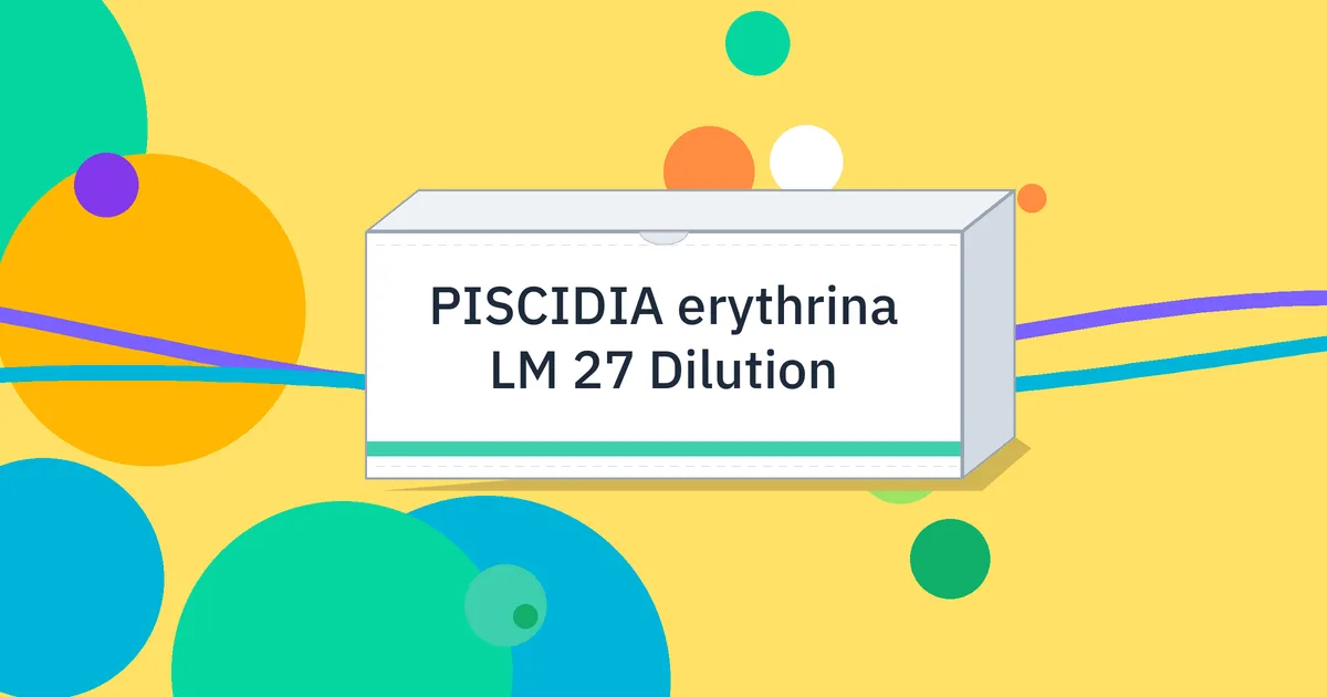 Symbolbild: Packung mit der Aufschrift PISCIDIA erythrina LM 27 Dilution (PZN 13645968) – Verfügbarkeit und Bezug in Apotheken in Frankfurt am Main