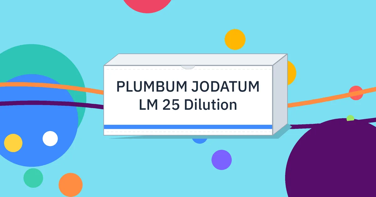 Symbolbild: Packung mit der Aufschrift PLUMBUM JODATUM LM 25 Dilution (PZN 13040834) – Verfügbarkeit und Bezug in Apotheken in Frankfurt am Main