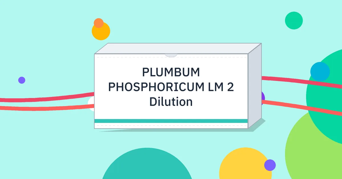 Symbolbild: Packung mit der Aufschrift PLUMBUM PHOSPHORICUM LM 2 Dilution (PZN 13042359) – Verfügbarkeit und Bezug in Apotheken in Frankfurt am Main