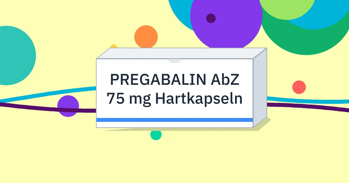Symbolbild: Packung mit der Aufschrift PREGABALIN AbZ 75 mg Hartkapseln (PZN 10326955) – Verfügbarkeit und Bezug in Apotheken in Frankfurt am Main