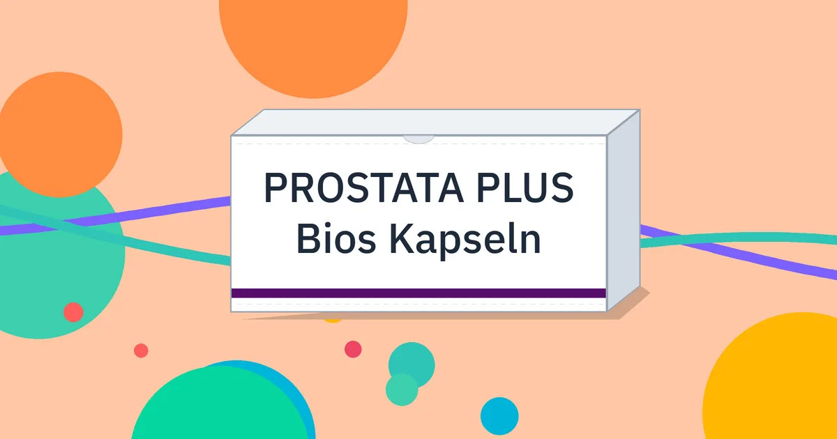 Symbolbild: Packung mit der Aufschrift PROSTATA PLUS Bios Kapseln (PZN 05996375) – Verfügbarkeit und Bezug in Apotheken in Frankfurt am Main