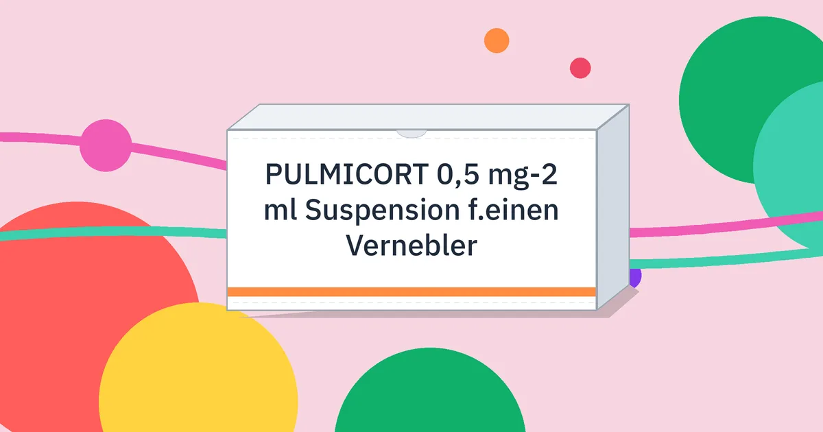 Symbolbild: Packung mit der Aufschrift PULMICORT 0,5 mg-2 ml Suspension f.einen Vernebler (PZN 07377860) – Verfügbarkeit und Bezug in Apotheken in Frankfurt am Main