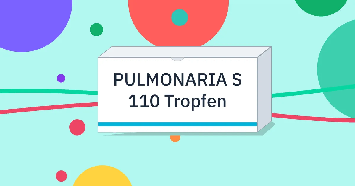 Symbolbild: Packung mit der Aufschrift PULMONARIA S 110 Tropfen (PZN 01828356) – Verfügbarkeit und Bezug in Apotheken in Frankfurt am Main