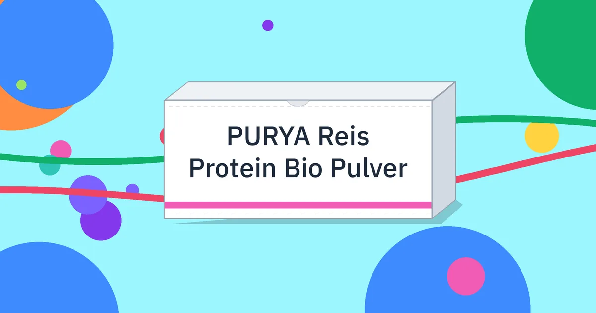 Symbolbild: Packung mit der Aufschrift PURYA Reis Protein Bio Pulver (PZN 14277202) – Verfügbarkeit und Bezug in Apotheken in Frankfurt am Main