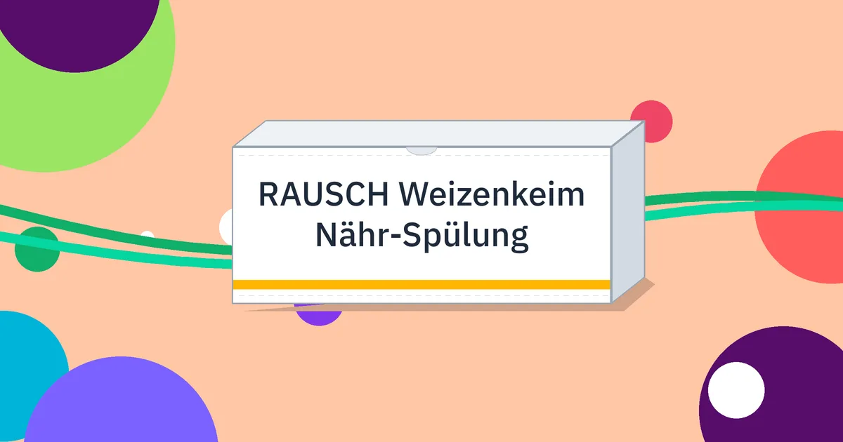 Symbolbild: Packung mit der Aufschrift RAUSCH Weizenkeim Nähr-Spülung (PZN 18020115) – Verfügbarkeit und Bezug in Apotheken in Frankfurt am Main