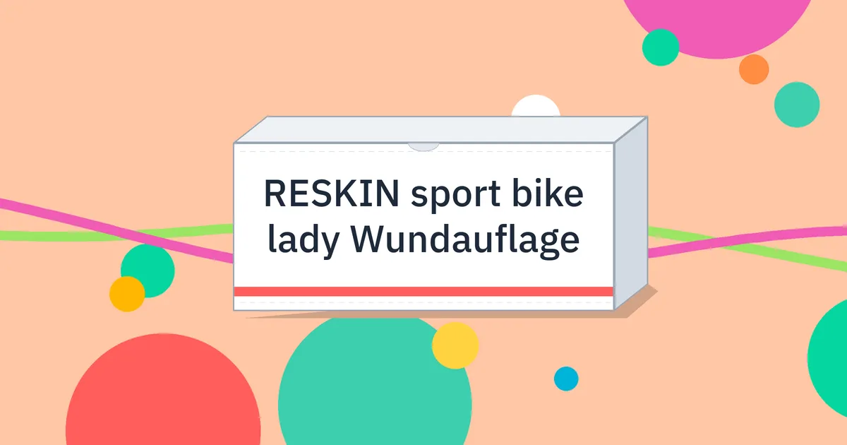Symbolbild: Packung mit der Aufschrift RESKIN sport bike lady Wundauflage (PZN 18740312) – Verfügbarkeit und Bezug in Apotheken in Frankfurt am Main