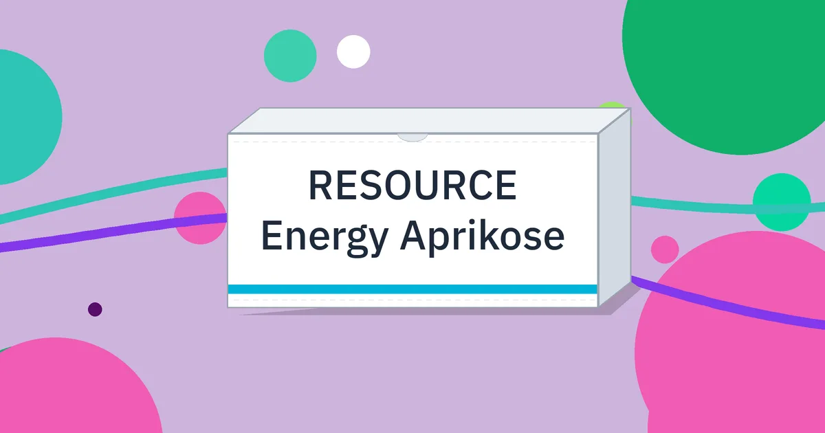 Symbolbild: Packung mit der Aufschrift RESOURCE Energy Aprikose (PZN 06101512) – Verfügbarkeit und Bezug in Apotheken in Frankfurt am Main
