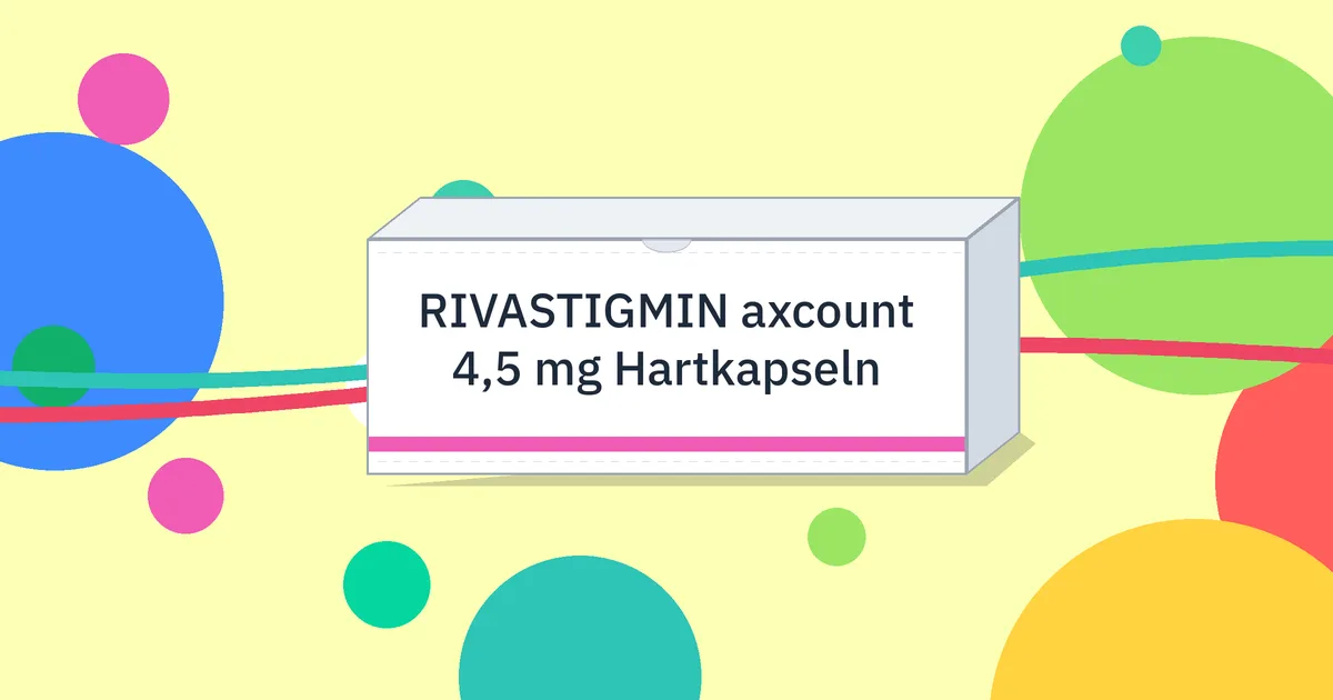 Symbolbild: Packung mit der Aufschrift RIVASTIGMIN axcount 4,5 mg Hartkapseln (PZN 16837912) – Verfügbarkeit und Bezug in Apotheken in Frankfurt am Main