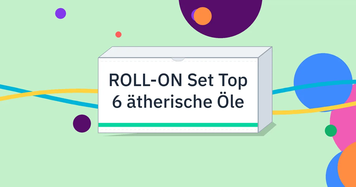 Symbolbild: Packung mit der Aufschrift ROLL-ON Set Top 6 ätherische Öle (PZN 18848937) – Verfügbarkeit und Bezug in Apotheken in Frankfurt am Main