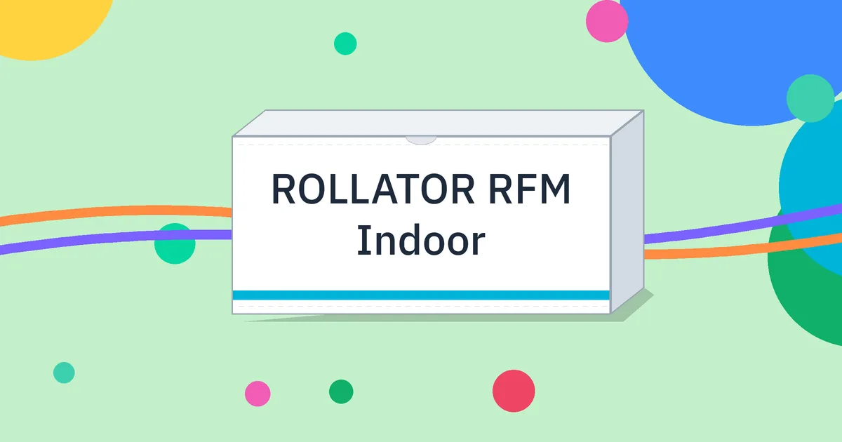 Symbolbild: Packung mit der Aufschrift ROLLATOR RFM Indoor (PZN 09509018) – Verfügbarkeit und Bezug in Apotheken in Frankfurt am Main