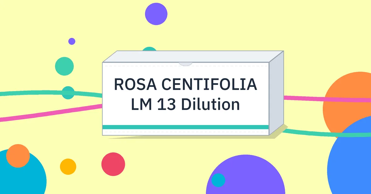 Symbolbild: Packung mit der Aufschrift ROSA CENTIFOLIA LM 13 Dilution (PZN 13055801) – Verfügbarkeit und Bezug in Apotheken in Frankfurt am Main