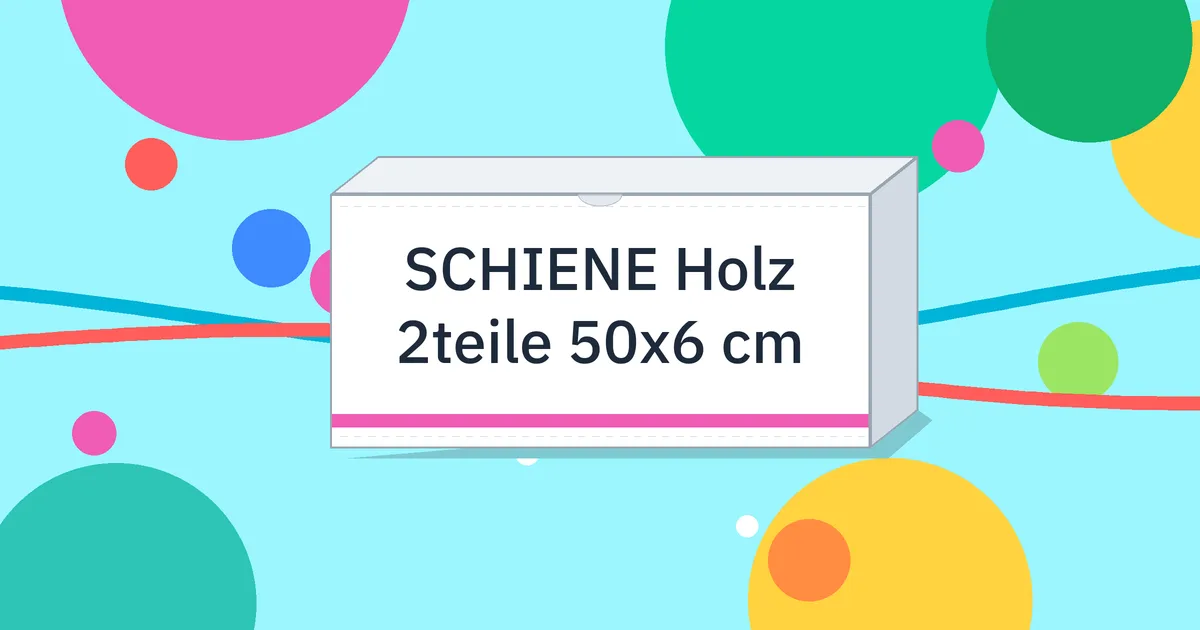 Symbolbild: Packung mit der Aufschrift SCHIENE Holz 2teile 50x6 cm (PZN 01736246) – Verfügbarkeit und Bezug in Apotheken in Frankfurt am Main