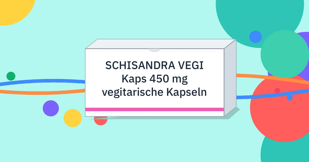Symbolbild: Packung mit der Aufschrift SCHISANDRA VEGI Kaps 450 mg vegitarische Kapseln (PZN 02463980) – Verfügbarkeit und Bezug in Apotheken in Frankfurt am Main