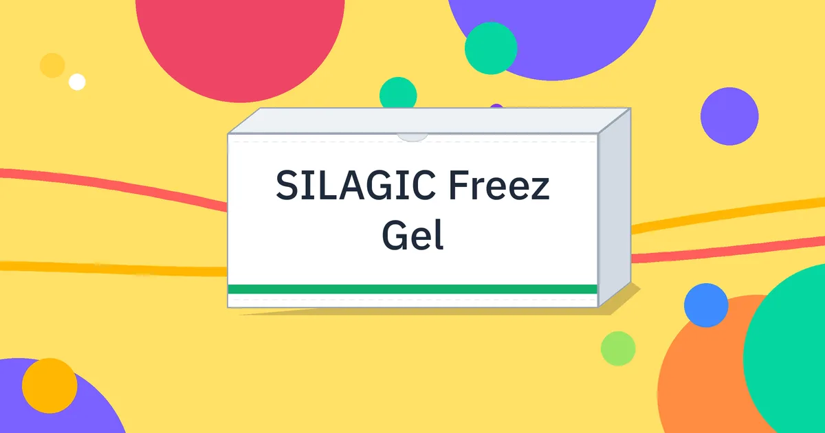 Symbolbild: Packung mit der Aufschrift SILAGIC Freez Gel (PZN 14413119) – Verfügbarkeit und Bezug in Apotheken in Frankfurt am Main
