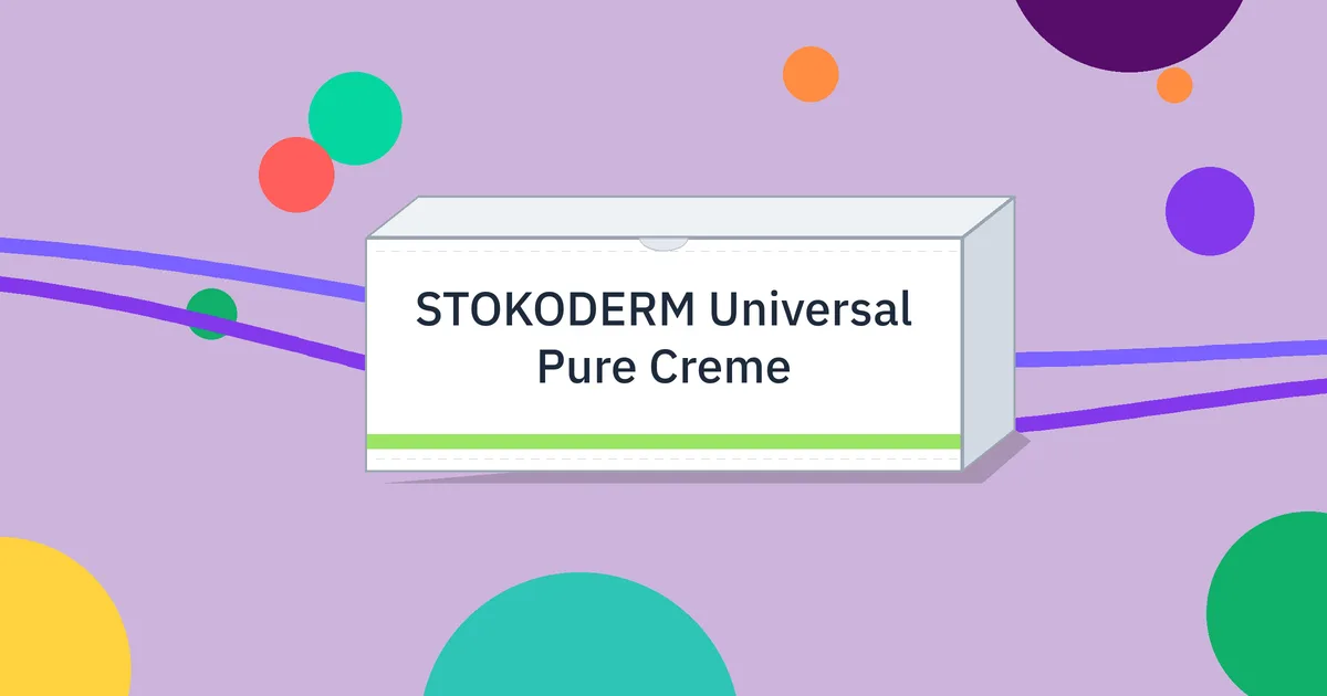 Symbolbild: Packung mit der Aufschrift STOKODERM Universal Pure Creme (PZN 16661181) – Verfügbarkeit und Bezug in Apotheken in Frankfurt am Main