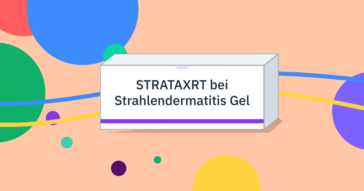 Symbolbild: Packung mit der Aufschrift STRATAXRT bei Strahlendermatitis Gel (PZN 13929105) – Verfügbarkeit und Bezug in Apotheken in Frankfurt am Main