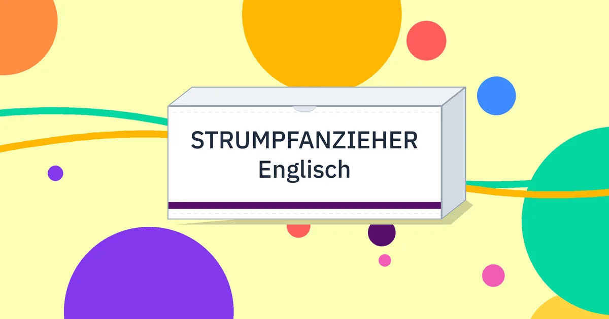 Symbolbild: Packung mit der Aufschrift STRUMPFANZIEHER Englisch (PZN 07694678) – Verfügbarkeit und Bezug in Apotheken in Frankfurt am Main