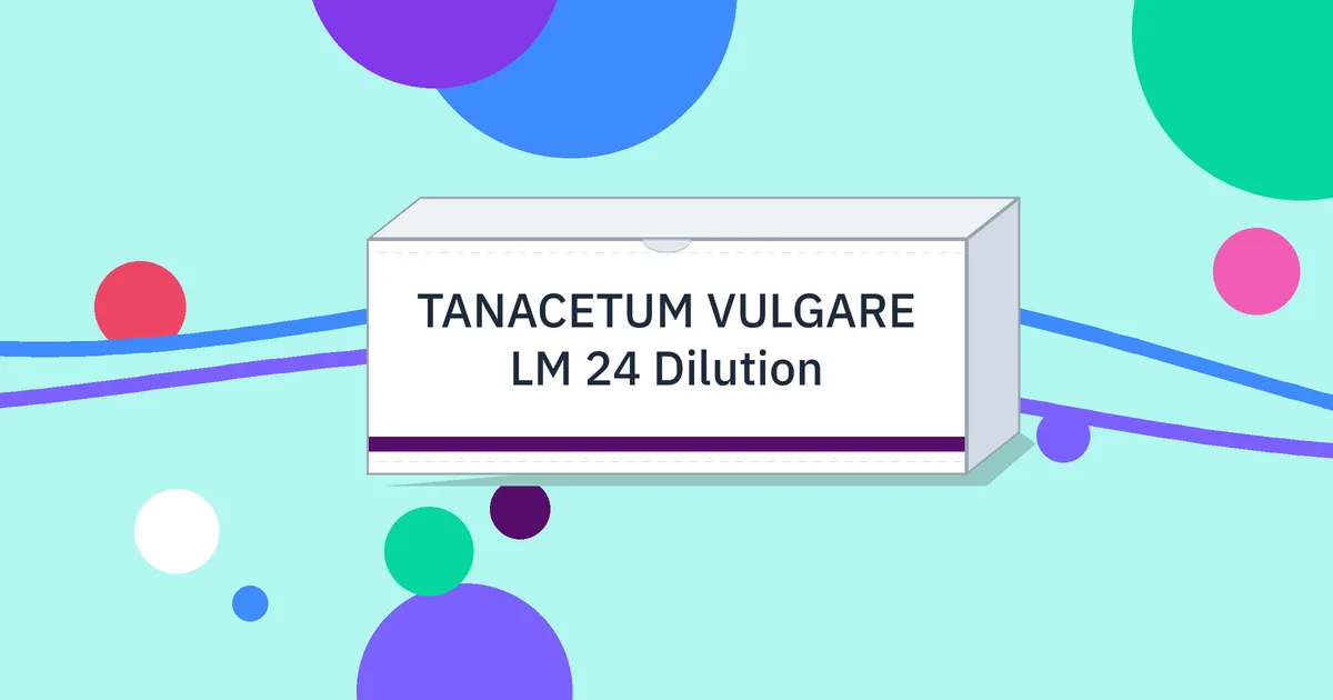Symbolbild: Packung mit der Aufschrift TANACETUM VULGARE LM 24 Dilution (PZN 13213186) – Verfügbarkeit und Bezug in Apotheken in Frankfurt am Main