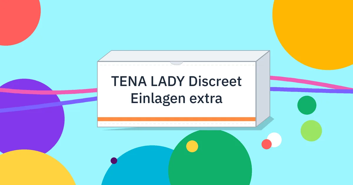 Symbolbild: Packung mit der Aufschrift TENA LADY Discreet Einlagen extra (PZN 15235217) – Verfügbarkeit und Bezug in Apotheken in Frankfurt am Main