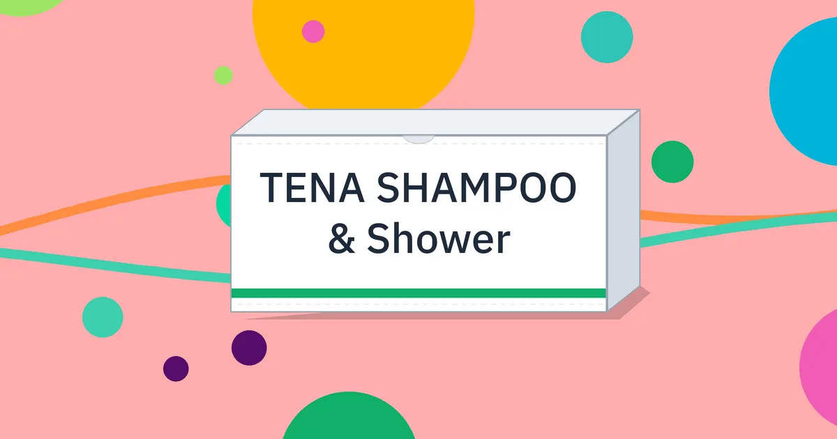Symbolbild: Packung mit der Aufschrift TENA SHAMPOO & Shower (PZN 04942147) – Verfügbarkeit und Bezug in Apotheken in Frankfurt am Main