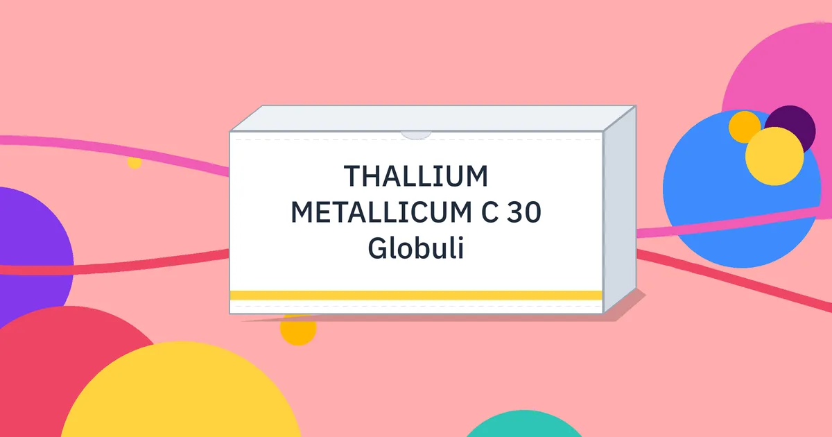 Symbolbild: Packung mit der Aufschrift THALLIUM METALLICUM C 30 Globuli (PZN 07182091) – Verfügbarkeit und Bezug in Apotheken in Frankfurt am Main